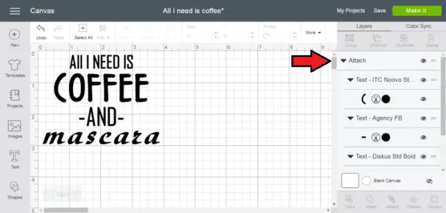 What Does “Attach” Do in Design Space? – Personal Die Cutting
